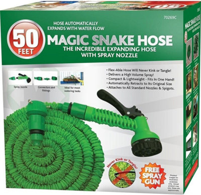 50ft Garden Snake Hose Expandable Hose Pipe Flexible Also Includes ...