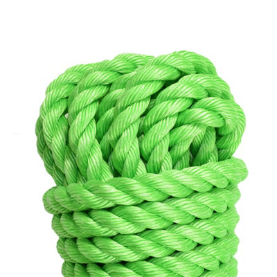 50ft x 3/4" Multi-Purpose Utility Polypropylene Rope High Vis Fastener ...