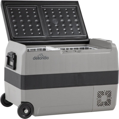 50L Dual Zone Vehicle Fridge Freezer for Camping - 12V & 24V Portable ...