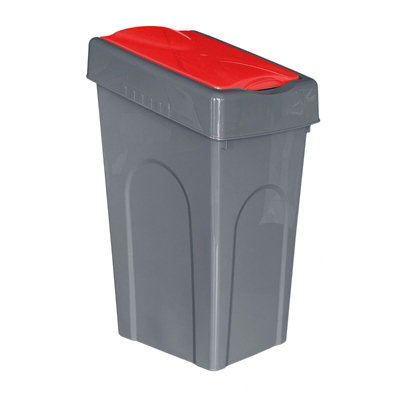 50L Large Plastic Recycling Bin Rubbish Dustbin Recycle Waste Kitchen ...