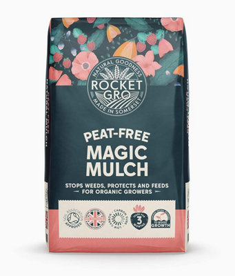 50L Peat-Free Organic Mulch, Multi-Purpose Compost, Premium Natural ...