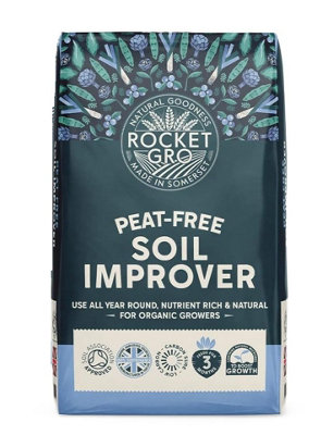 50L Peat-Free Soil Improver, Multi-Purpose Compost, Premium Natural ...