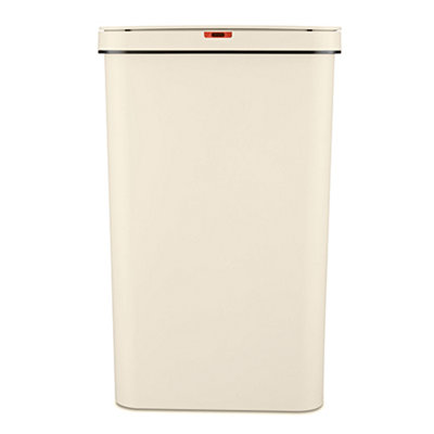 50L Rectangular Sensor Bin Cream