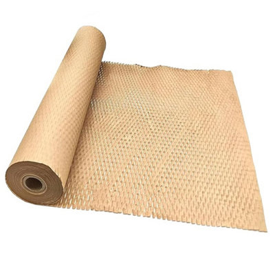 Buy 50m (1 Roll) Hive Cushioning Wrap 400mm Brown Honeycomb Wrapping ...
