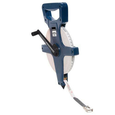 50m / 165 Foot Long Tape Measure Open Reel Surveyors Builders Metric ...