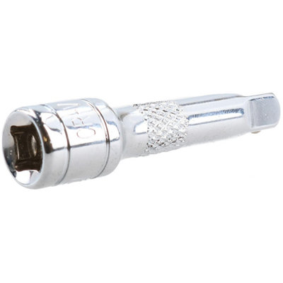 50MM (2") LENGTH 1/4" SQUARE DRIVE EXTENSION BAR FIXED CHROME VANADIUM ...