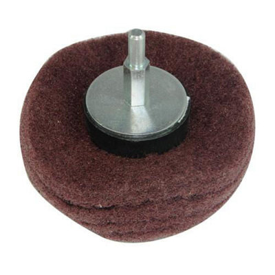 50mm 240 Grit Dome Sanding Mop 6mm Arbor Cleaning Buffing | DIY at B&Q