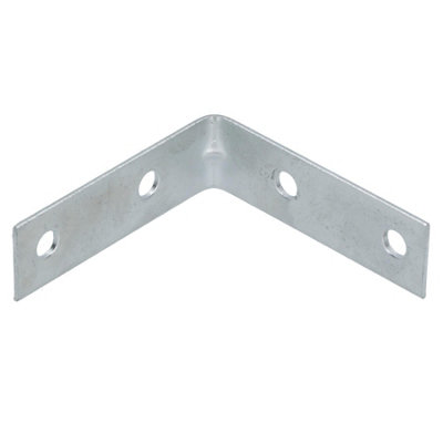 50mm (2in) Corner Brace Bracket Set L Shaped Mending Reinforcing Plate 6pc