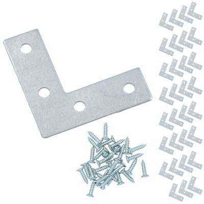 50mm (2in.) Corner Mending Plate Angle Bracket L Shape Reinforcing ...