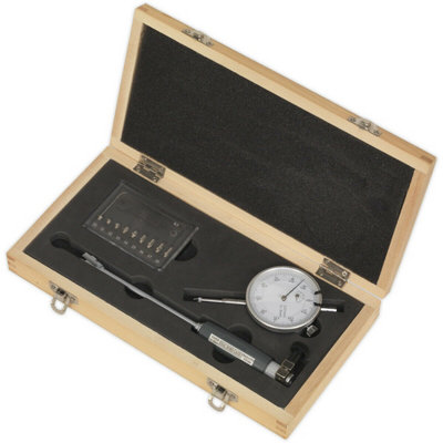 50mm Dial Bore Gauge - 10mm to 18mm Range - Probe Body - Wooden Storage ...