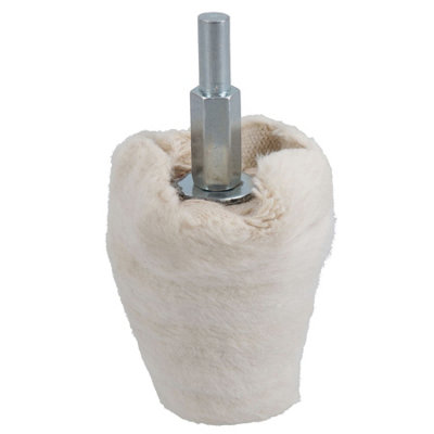 50mm Goblet Shaped Polishing Buffing Cleaning Mop Cotton Material 6mm ...