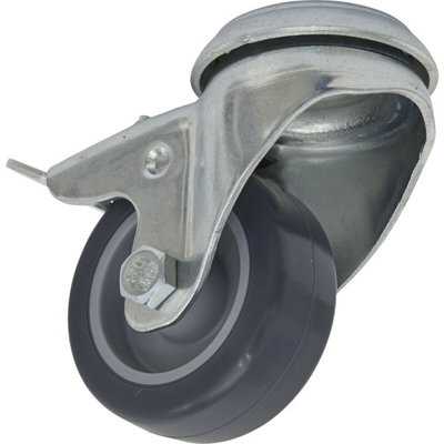 50mm Hard PP Swivel Castor Wheel - 19mm Tread - Medium Duty - Total ...