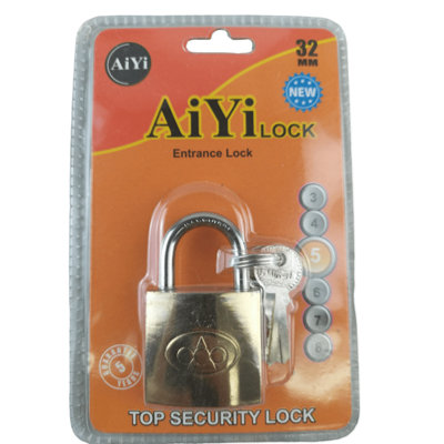 50mm Heavy Duty Hardened Steel Padlock 3 Keys Success
