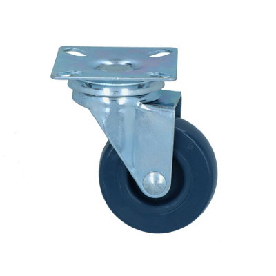 50mm Heavy Duty Swivel Castor Wheels Trolley Furniture Rubber Wheel 8pc