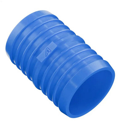 50mm Plastic Hose Connector Blue Barbed Hose Connector for Garden Hoses ...