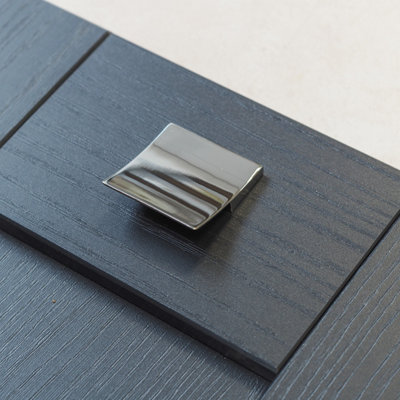 50mm Polished Chrome Square Pull | DIY at B&Q