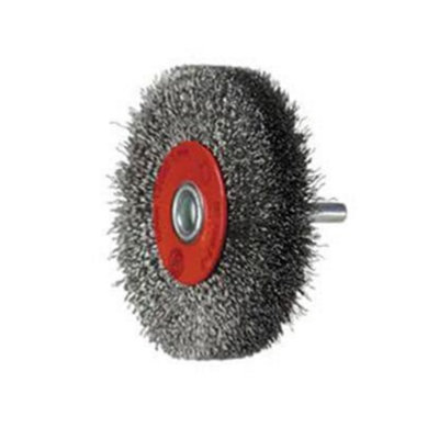 50mm Spindle Mounted Circular Crimped Stainless Steel wire brushes ...