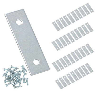 50mm Straight Mending Fixing Plate Angle Bracket L Shape Reinforcing ...
