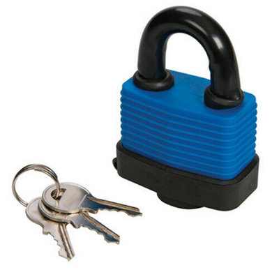 50mm Weather Resistant Security Padlock 11mm Shackle Outdoor Secure ...