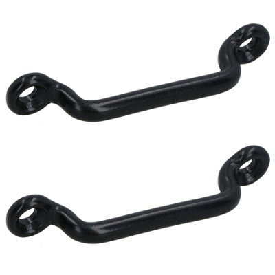 50mm Webbing Strap Bridge 2 Pack Securing Steel Staple Bracket Buckle
