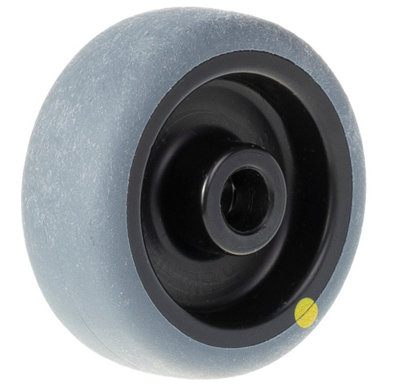 50mm wheel with grey electrically conductive thermoplastic rubber on ...