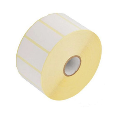 50mm x 25mm 2x1 inch White Thermal Direct 76mm Core Printer Labels 1000 ...