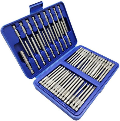 50pc S2 Hex Bit Set Torx Screwdriver Sets Repair Kits 75mm Long ...