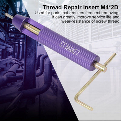 50pcs M4 x 2D Stainless Steel Helical Screw Thread Inserts