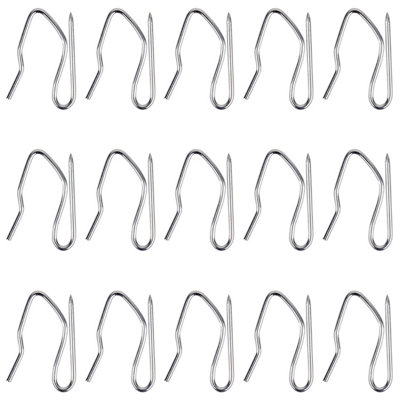 50pcs Metal Drapery Pin Curtain Hooks for Hang Fully Lined Curtains