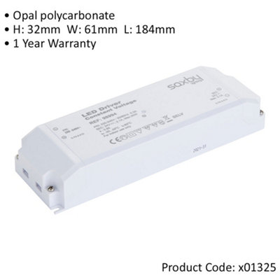 50W LED Driver - 24V Constant Voltage - Fixed Output Power Supply ...