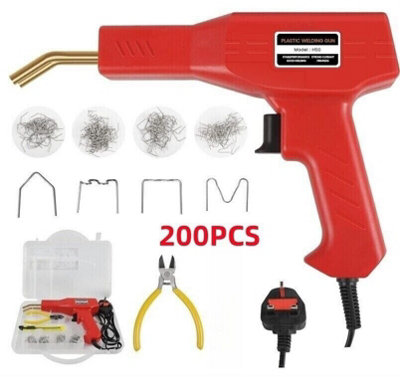 50W Plastic Welding Hot Stapler Kit with 200 Staples for Car Bumper Repair
