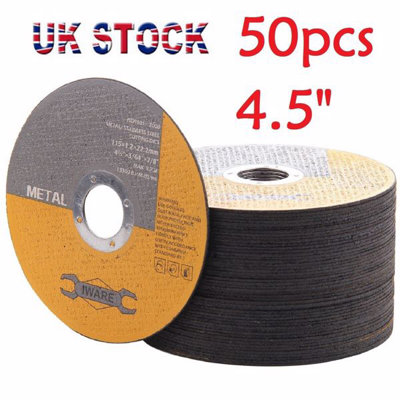 50X 4.5" 115MM METAL CUTTING BLADE DISC STAINLESS STEEL ANGLE GRINDER ...