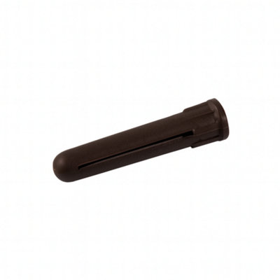 50x 7mm Brown Rawl Plug - Wall Fixing Plug for Screws in Brick, Block ...