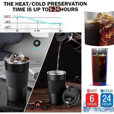 510 ML LEAKPROOF INSULATED THERMAL TRAVEL STAINLESS STEEL COFFEE MUG ...