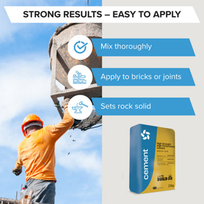52.5R Multi Purpose Portland Cement 25kg by Laeto Build It