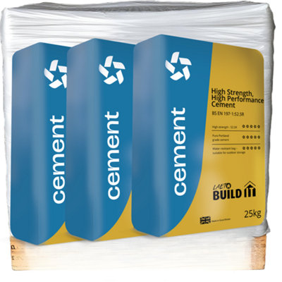 52.5R Multi Purpose Portland Cement Half Pallet x28 Bags by Laeto Build It