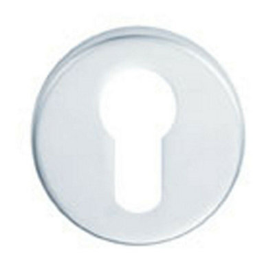 52mm Euro Profile Round Escutcheon Concealed Fix Satin Stainless Steel