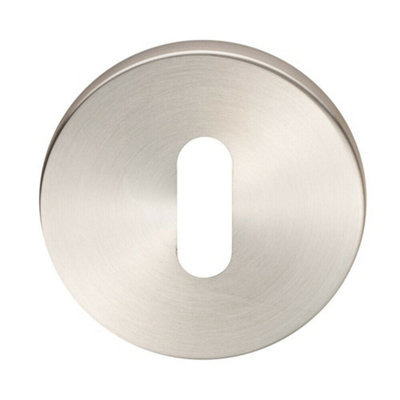 52mm Standard Lock Profile Open Slim Escutcheon Concealed Fix Satin Steel