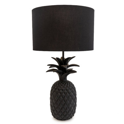 54.5CM Pineapple Lamp Black Gold Shade