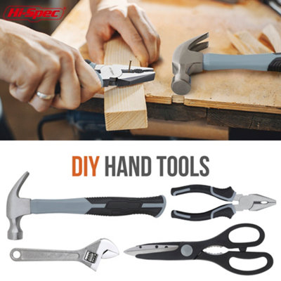 54 Pcs Blue Tool Kit For Home Repair Tool Set With Hammer, Screwdriver ...