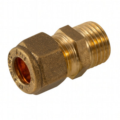 54mm x 2" Compression Coupling - C x MI Brass Male Connector