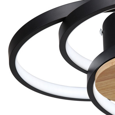 54W 3-Light LED Irregular Design Ceiling Light - White Light