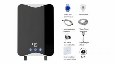 5500W 220V Instant Electric Water Heater, Constant Temperature Bathroom ...