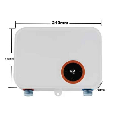 5500W Electric Hot Water Heater Small Under Sink Tankless Instant Water ...