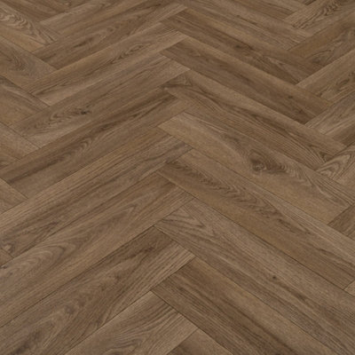555 Giuliano Herringbone Wood Effect with High Floor Grip Lino Flooring ...