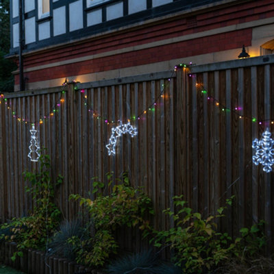 55cm Christmas Star Arch Plug In Window Light In Cool White