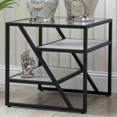 55cm Sofa Side Table for Living Room Furniture, 3 Tier Metal End Table ...