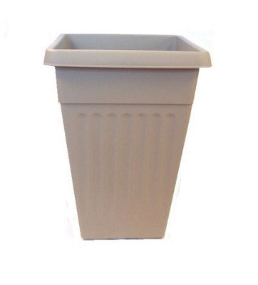 55cm Tall Athens Plant Pot Flared Garden Plastic Patio Flower Planter ...