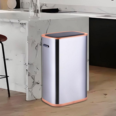 55L Motion Sensor Kitchen Bin Stainless Steel Automatic Sensor Bin ...