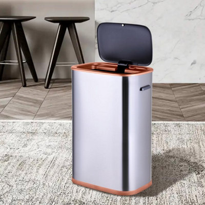55L Motion Sensor Kitchen Bin Stainless Steel Automatic Sensor Bin ...